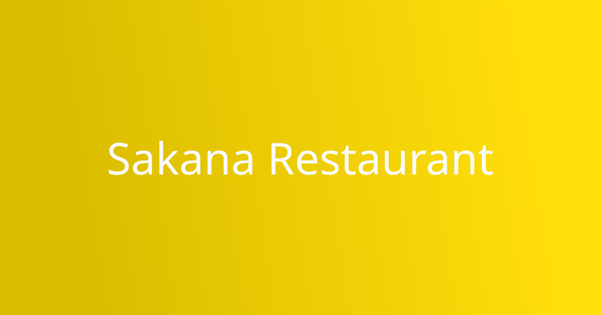 Best Chinese in Reynoldsburg, OH | Sakana Restaurant | Menu